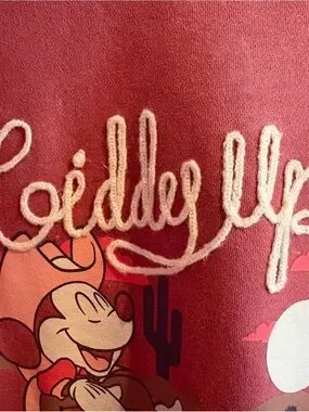 Disney | Sweaters | Disney Cowboy Mickey Mouse Giddy Up Western Sweater ...